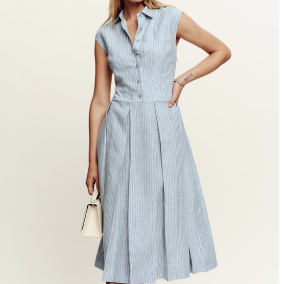 Reformation | Dresses | Reformation Prim Linen Dress Stripes | Poshmark